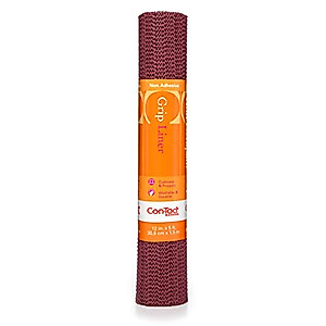 Con-Tact Brand Grip Non Adhesive Drawer and Shelf Liner, 12" x 5', Berry