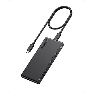 Anker 10-in-1 USB C Hub with 100W Power Delivery, Dual 4K HDMI, 4 USB-A/USB-C Ports, Ethernet, SD Card Slot for Laptops