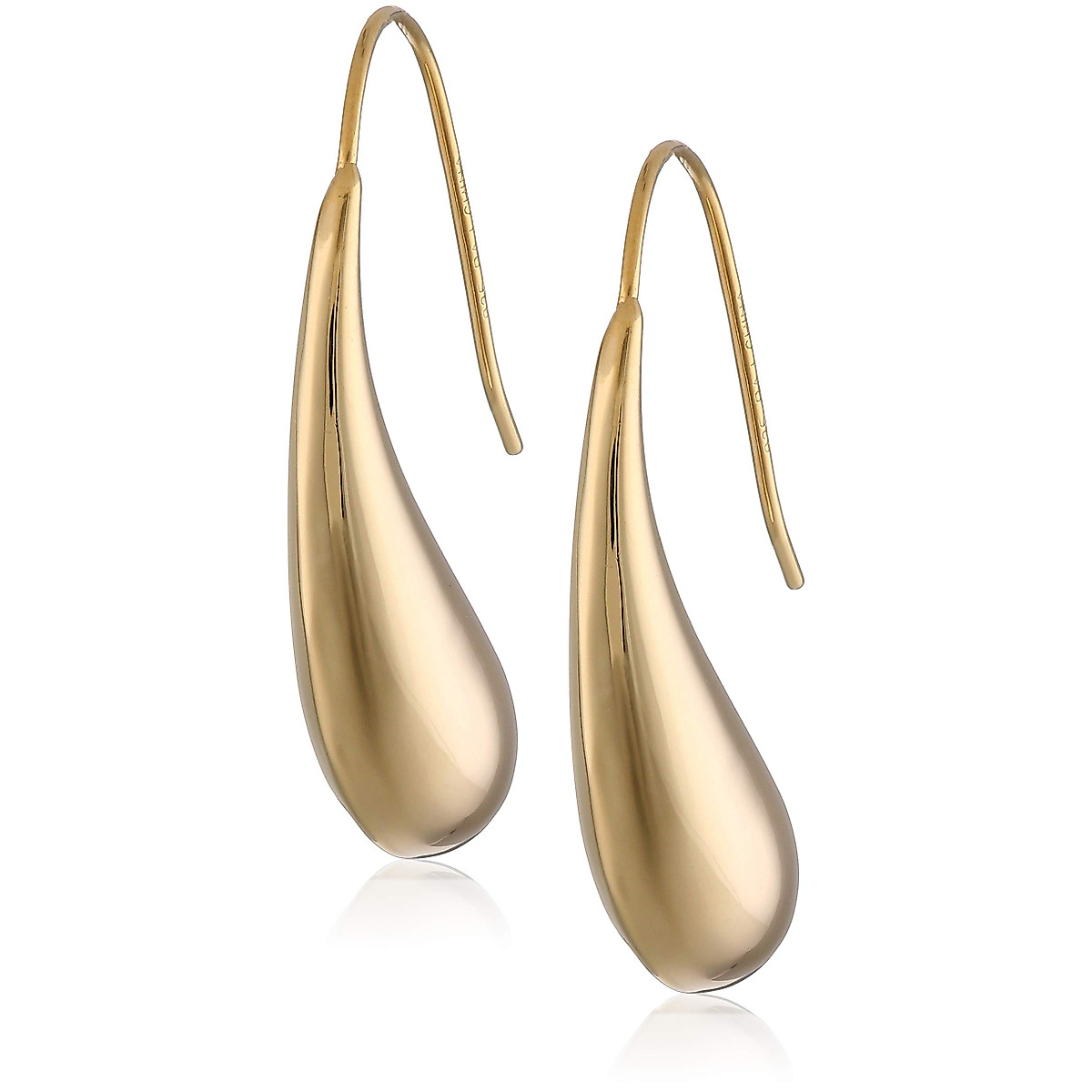 Amazon Essentials 18k Yellow Gold Plated Sterling Silver Teardrop Earrings (previously Amazon Collection)