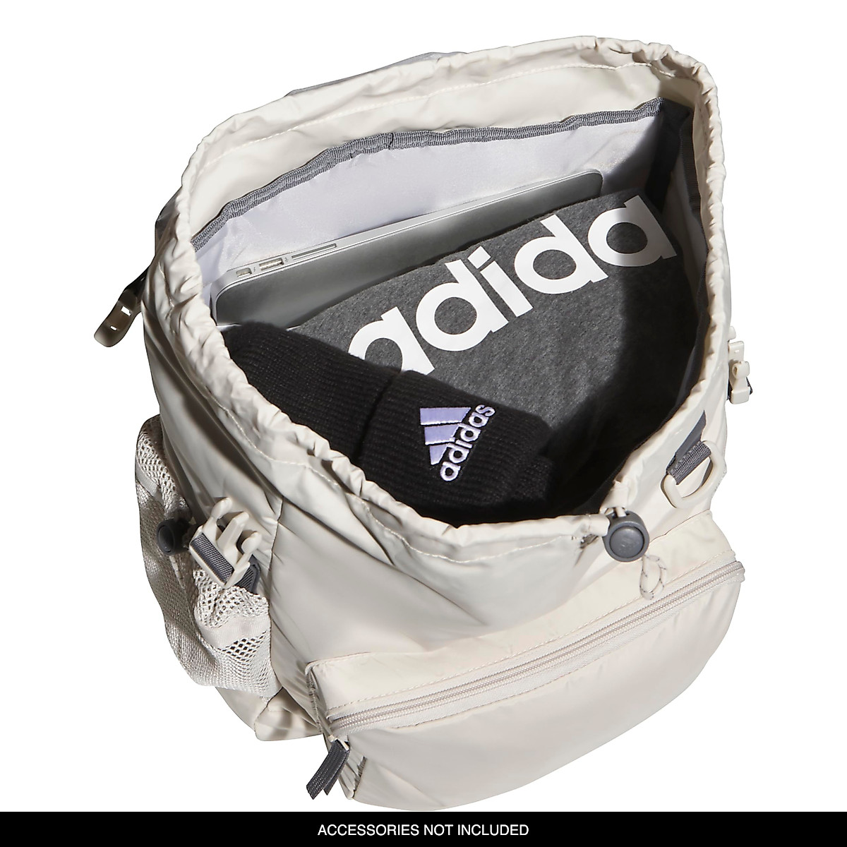 adidas Saturday Backpack, Silver Dawn Grey/Silver Violet Purple, One Size