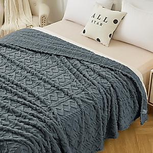 Aganear Fleece Throw Blanket - Cozy Soft Lightweight Fuzzy Throw Blanket for Women Portable Throw Blankets for Couch, Warm Gifts for Birthday, Christmas, Valentine's Day, Mother's Day(50"x60", Gray)