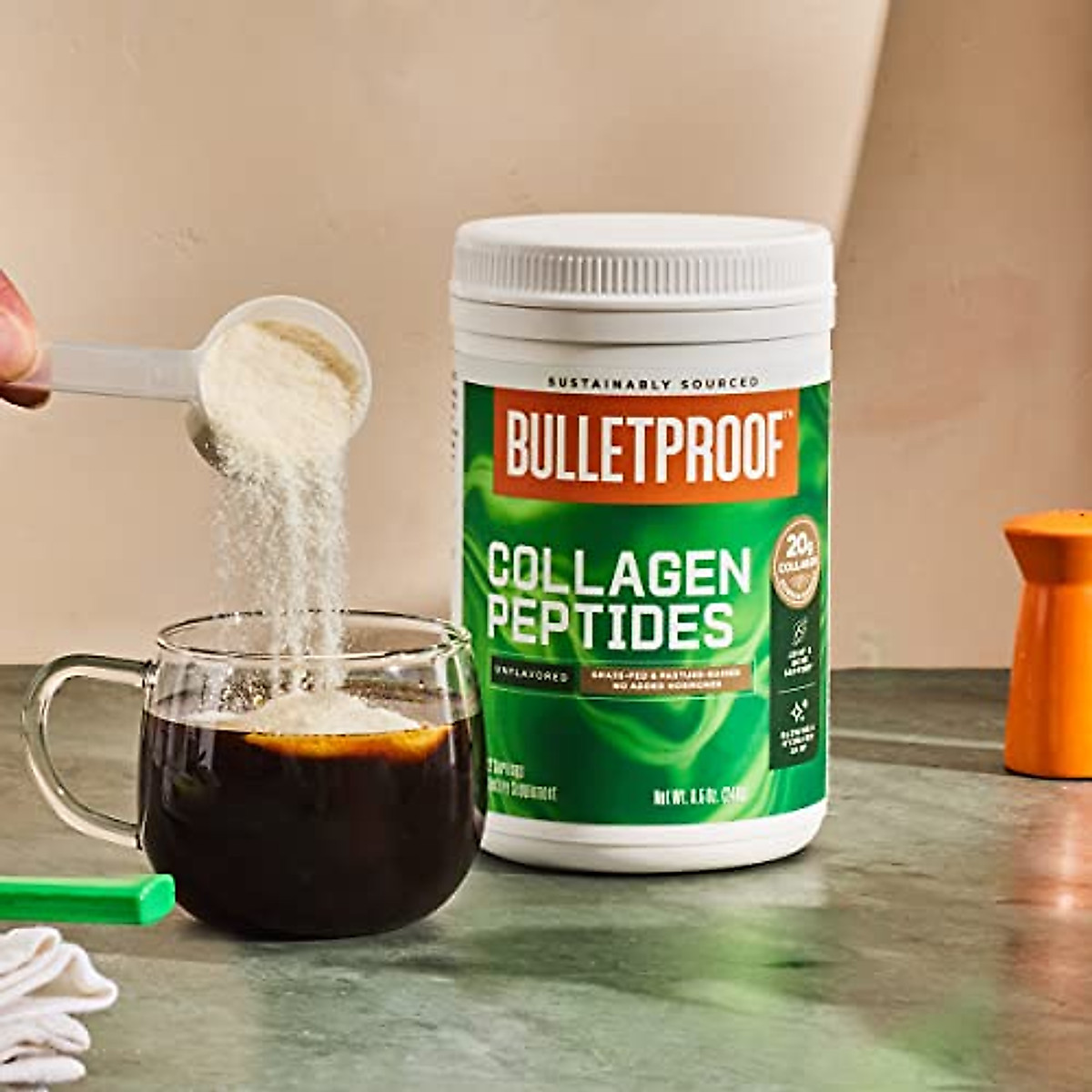 Bulletproof Collagen 18g Protein Powder, 8.5 oz, Unflavored