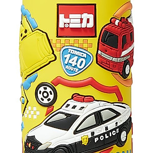 Skater SDPV5_484919 Children's Water Bottle, Direct Drinking, Stainless Steel, With Lock, 3D Print, 16.2 fl oz (480 ml), Tomica, Diameter 3.0 x Height 9.4 inches (76 x 238 mm), Kids Boys