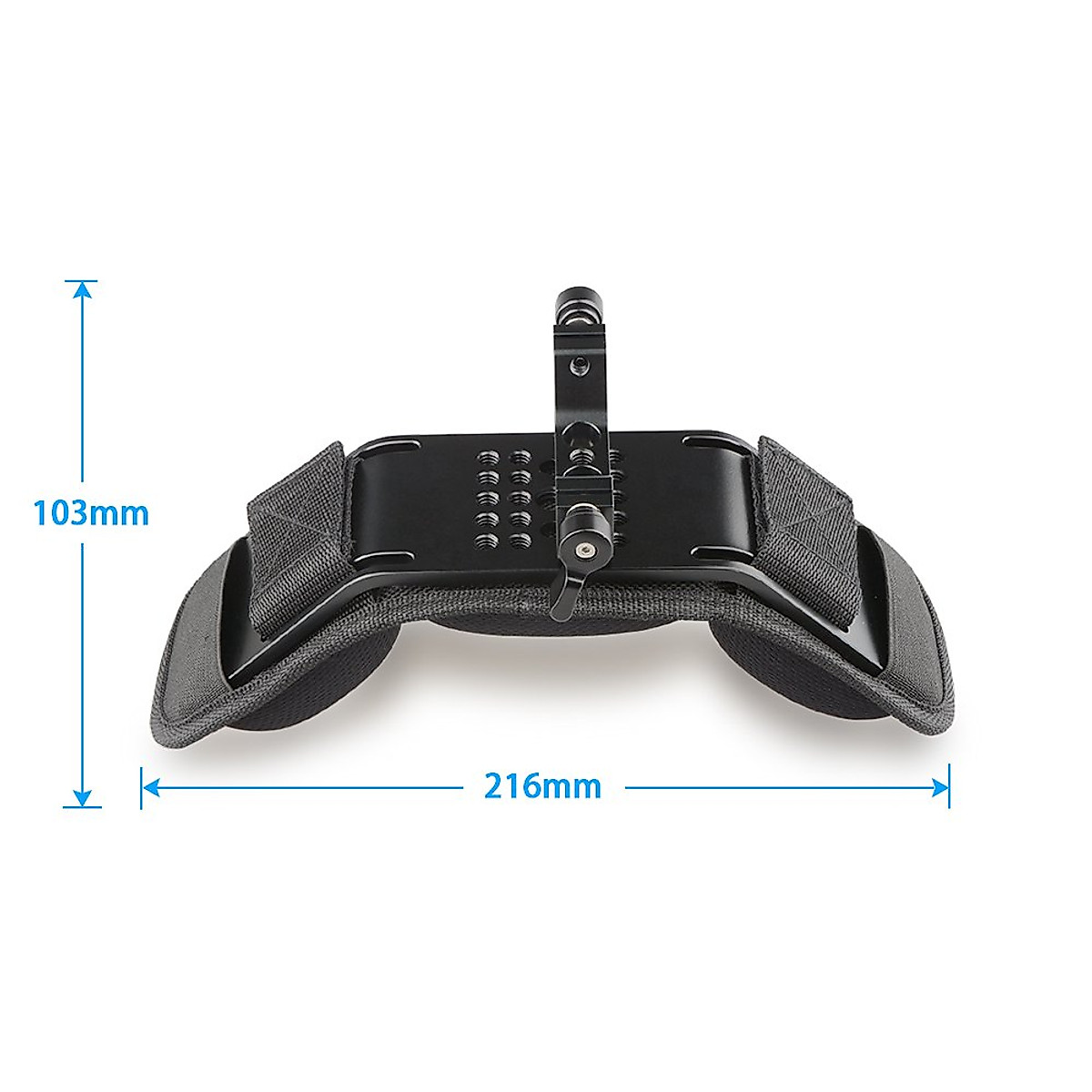 CAMVATE Camera Shoulder Mount Pad with 15mm Dual Rod Clamp for 15mm Camera Shoulder Railblock Support System - 1752