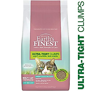 Four Paws Earth’s FINEST® Cat Litter, Premium Clumping, Lightweight, Absorbent Formula 7.2 Pounds