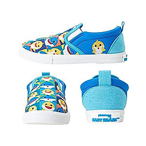 Nickelodeon Baby Boys' Baby Shark Shoes - Laceless Slip-On Sneakers (Toddler: 5-10), Size 5 Toddler, Baby Shark
