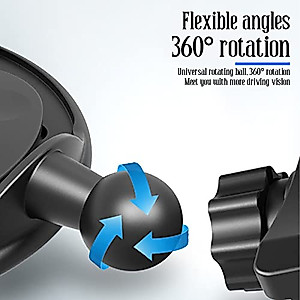 Car Phone Holder for CD Slot, Cell Phone Mount for CD Player, Magnetic or One Button Release, Silicone Pad Protection and 360° Rotation, Compatible with All iPhone, Android, Smartphones