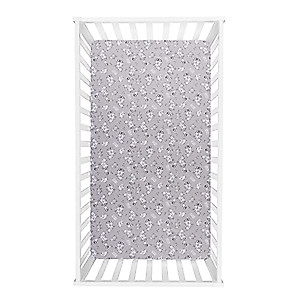 Sammy & Lou Cottage Cow 2-Pack Microfiber Fitted Crib Sheet Set, Fits Standard Crib Mattress 28 in x 52 in; Fully Elasticized,