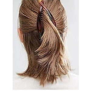 Smrroy 6 Pcs Banana Hair Clips Lady Resin Fishtail Clip Comb Headdress Fish Shape Grips Clamp Hair Accessories for Women