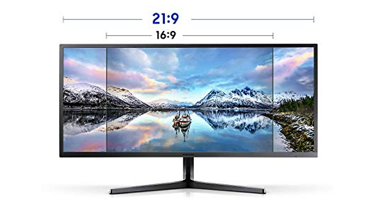 Samsung 34-Inch SJ55W Ultrawide Gaming Monitor – 75Hz, WQHD, FreeSync