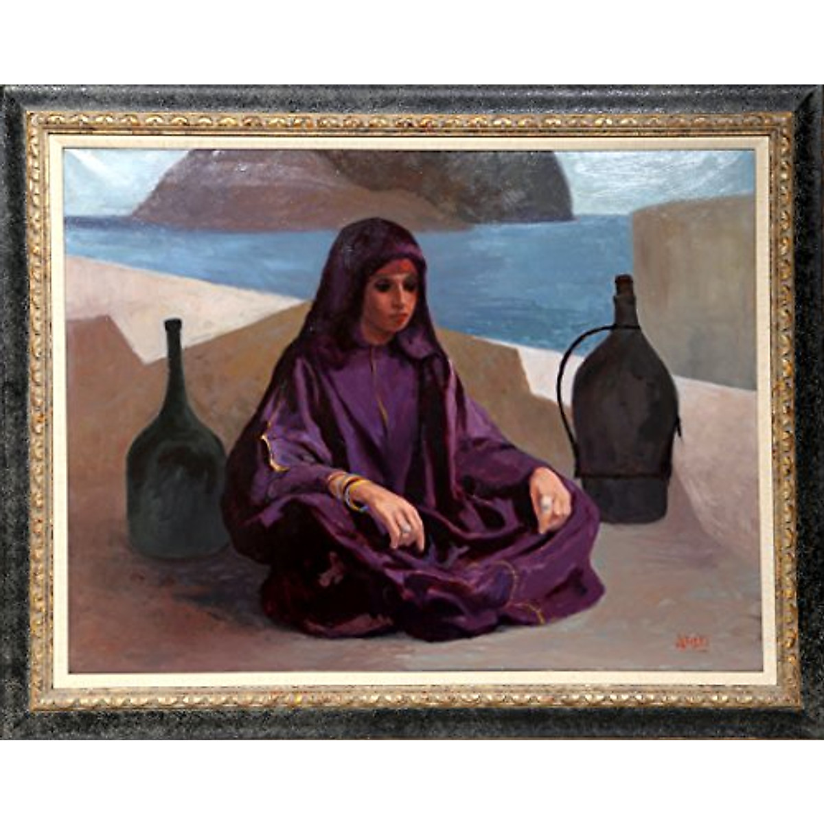 Egyptian Woman in Purple