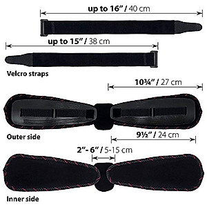 ORTONYX Ankle Stabilizer Brace Stabilizing Stirrup Splint - One Size Fits Most - Black