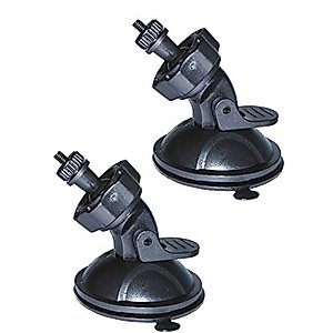 Glucrean Dash Cam Mount Compatible with CHORTAU/ OldShark/ NIUTA/ Apexcam dashcam, Suction Cup Mount Easy to Install and Use, Strong Suction Power Hight Durability and Removeable 2 Pcs