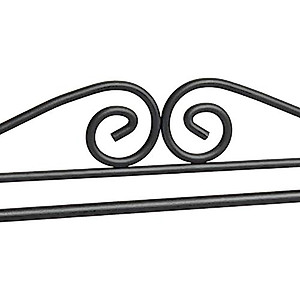 Spectrum Diversified Scroll Paper Towel Holder, Wall Mount, Black