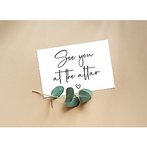 Groom Card From Bride On Our Wedding Day Stationery - See You At The Altar - Husband To Be Letter - Love Gift For Him From Wife - Marry You Vows