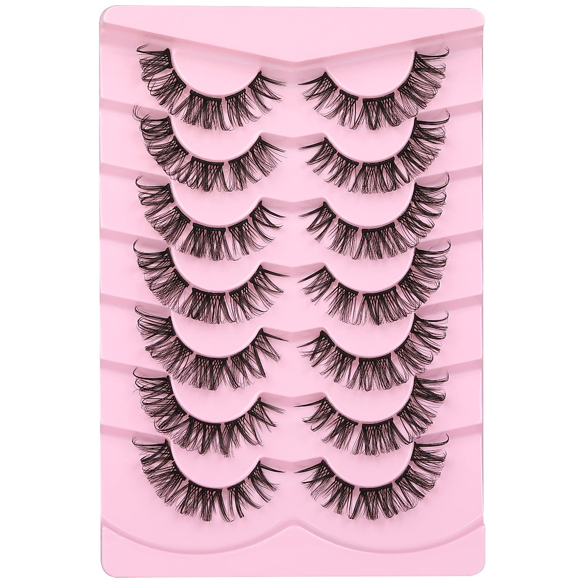 Natural Lash Clusters D Curl False Eyelashes 14mm Wispy Individual Lashes Extensions DIY Mink Lashes Multipack by calphdiar
