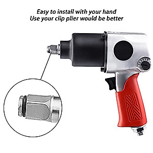 10 Sets 3/8 inch Impact Wrench Retainer Rings Include O-Ring, Compatible with Electric Wrench/Pneumatic Wrench