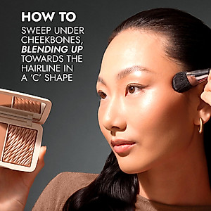 COVER FX Monochromatic Powder Bronzer Duo - Suntan Bronze - Soft Matte + Luminous Shimmer Finish - Create Custom, High Impact Bronze Glow