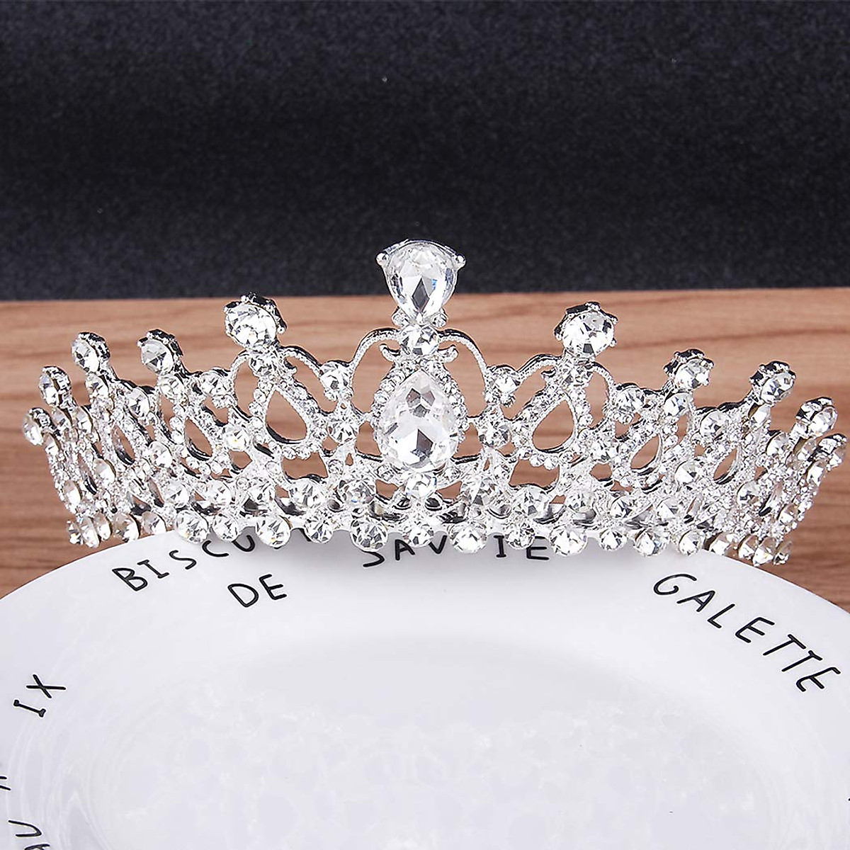 COCIDE Tiara and Crown for Women Silver Rhinestone Birthday Headband Princess Tiaras for Girls Hair Accessories Jewelry for Bridal Wedding Prom Birthday Christmas Xmas Halloween Party (Silver-2)