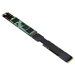 ADT-LINK M.2 NVMe SSD to PCI Express 4.0 X4 Extension Cable Full Speed 64G/BPS Solid State Drive Riser Card Support SSD 2230 2240 2260 2280 22110 (20CM,R44SF 4.0)