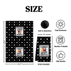 Hocus Pocus Decor, 2 Pack Halloween Kitchen Towels, Halloween Kitchen Bathroom Decorations, Hocus Pocus Merchandise Gifts, Funny Halloween Hand Towels Dish Cloths - I Smell Children