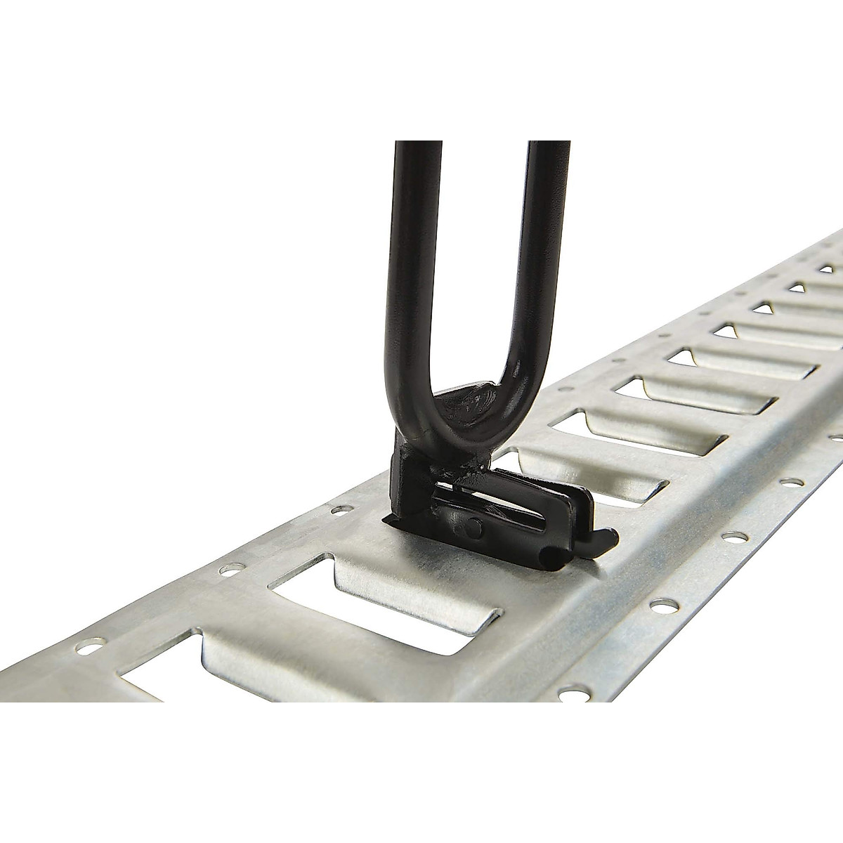 Mytee Products (4 Pack) E-Track Heavy Duty Shovel/Tool Hanger with Spring Fittings | Hook for Tools, Spades, Rakes, in Trucks, Trailers with E Track Tie Down System