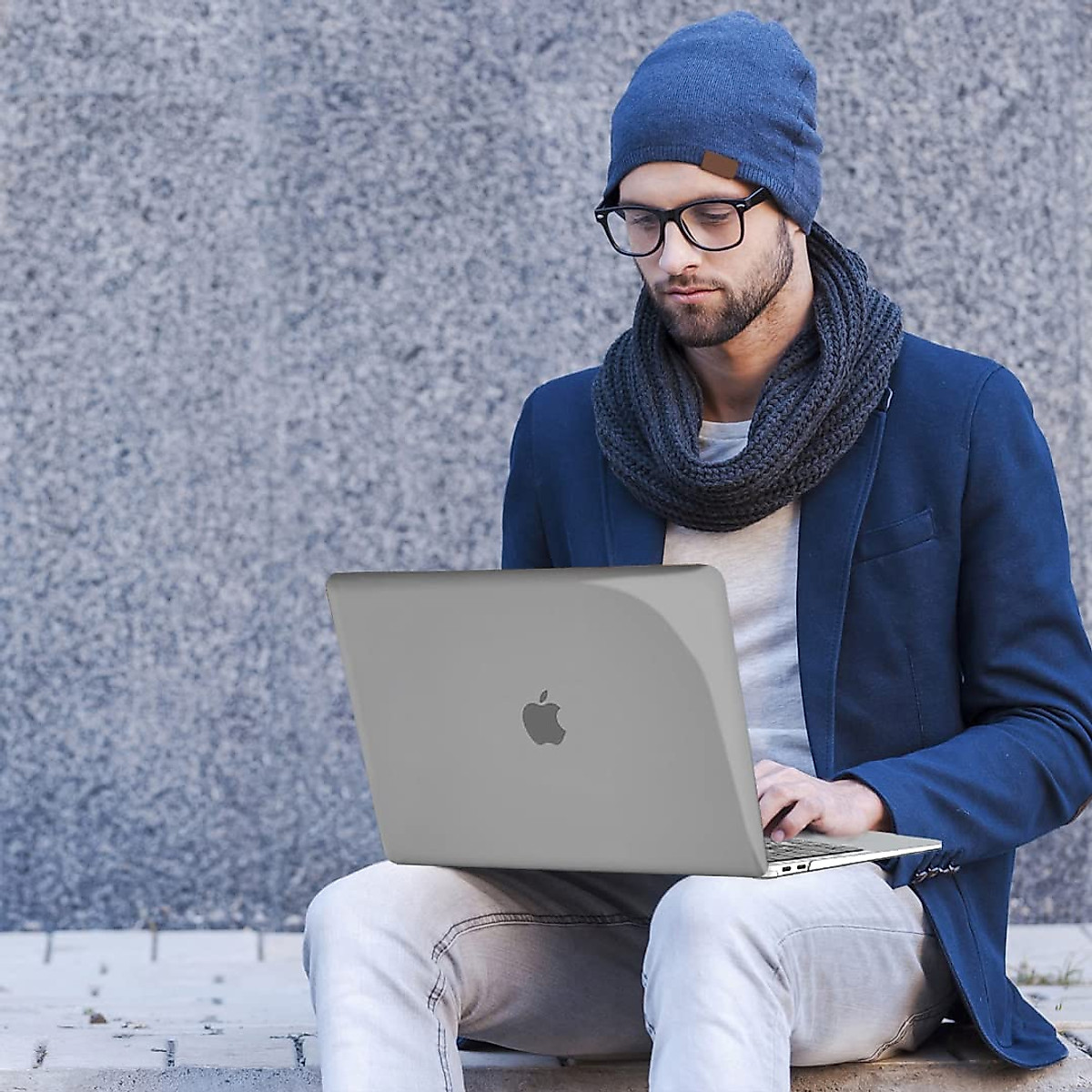 Anban Compatible with MacBook Pro 13 inch Case M2 2022, 2021 2020 2019 2018 2017 M1 A2338 A2251 A2289 A2159 A1989 A1708 A1706 Touch Bar, Clear Plastic Hard Shell Case +Keyboard Cover +Screen Protector