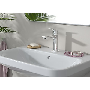 hansgrohe Logis Fine Modern 1-Handle 1-Hole 7-inch Tall Bathroom Sink Faucet in Chrome, 71253001
