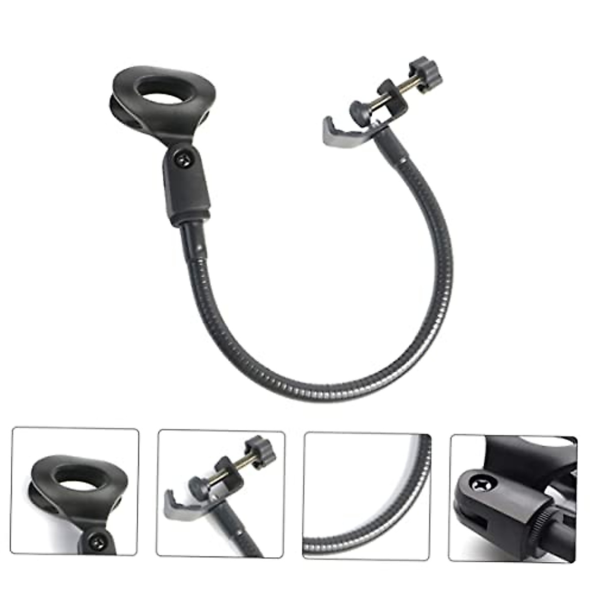 Mikinona 6 Pcs microphone stand Heavy Duty Mic Stand Mic Holder Microphone Cradle Mount studio microphone tabletop mic stand gooseneck microphone Universal Microphone Holders flat stand up