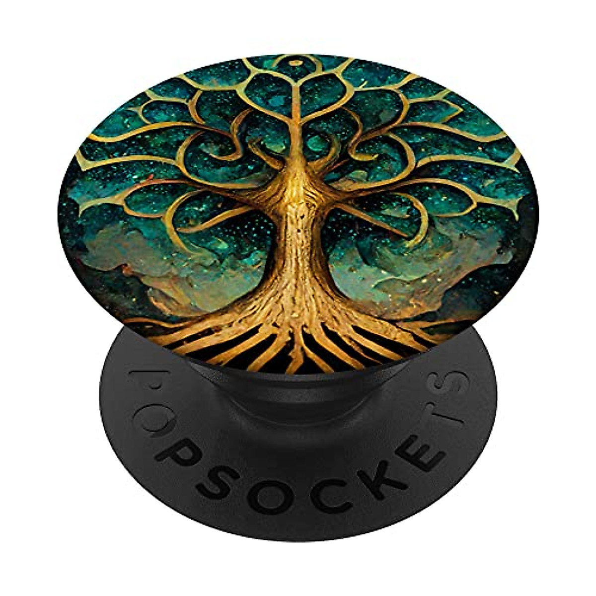 The Divine Tree of Life Seen from Space Engulfs The Sun PopSockets Swappable PopGrip