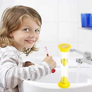 Dsmile Sand Timer,Plastic Hourglass Timer,Colorful Sandglass Hourglass Sand Clock Timer 30sec / 1min / 2mins / 3mins / 5mins / 10mins (6pcs)