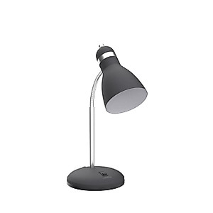 LEPOWER Metal Desk Lamp, Eye-Caring Table Lamp, Study Lamps with Flexible Goose Neck for Bedroom and Office (Sandy Black)