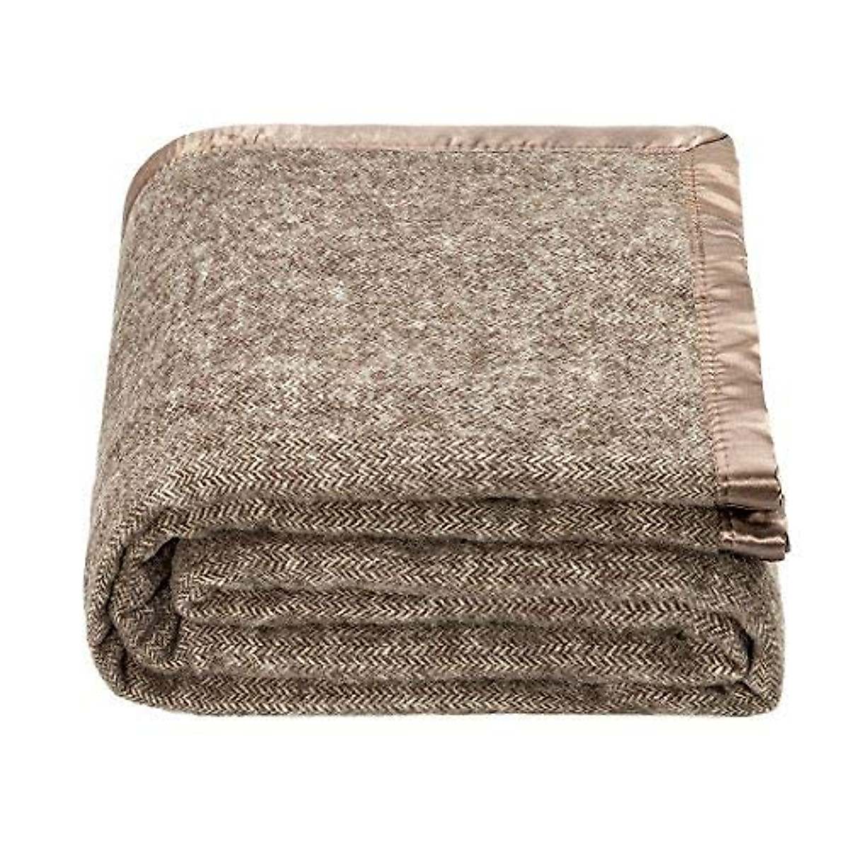 spencer & whitney Bed Throws Blankets Wool Blanket Brown Herringbone Throw Blanket Large Wool Blanket Queen Blanket for Bed