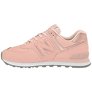 New Balance Women's 574 V2 Embellished Sneaker, Pink/Pink, 7.5