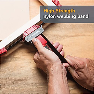 POWERTEC 71122 Deluxe Polygon Quick Release Band Clamp | Woodworking Frame Clamping Strap Holder