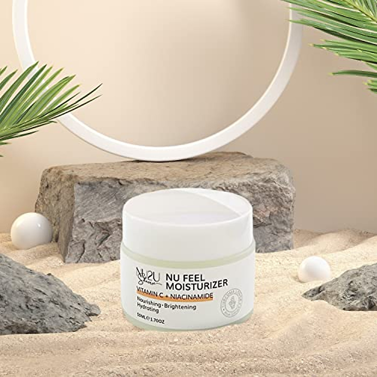 NU2U Skincare NU Feel Moisturizer | Daily Face Moisturizer For Hydrated, Toned, Smooth Skin | Skincare Cream For Facial Skincare | 1.70 fl. Oz