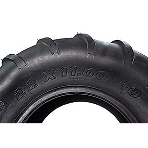 Kenda 22x11-10 4 Ply Lawn and Garden Rear Mower Tires for Grasshopper Mowers with Bottle Opener Key Chain (22x11-10 2 Pack)