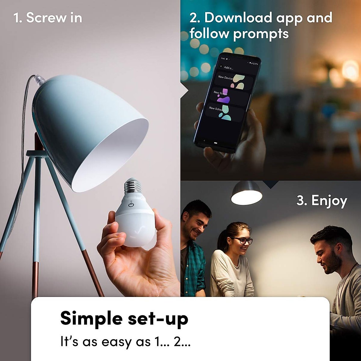 LIFX Color A19 800 lumens, Billions of Colors and Whites, Wi-Fi Smart LED Light Bulb, No bridge required, Works with Alexa, Hey Google, HomeKit and Siri.