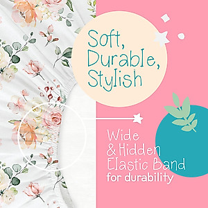 Honey Lemonade - Buttery Soft Rayon Baby Crib Sheets Girl and Boy - Infant Shower Gift - Standard Crib Sheets - Fitted & Breathable Crib Mattress Sheet - Toddler Sheet 52 x 28 x 7 inches