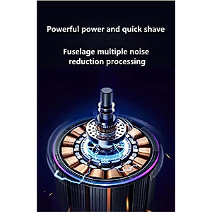 Electric Razor Cordless Beard Trimmer for Men Nose Hair Trimmer 3 in 1 Trimmer Grooming Kit Plus 1 Facial Cleansing Brush Waterproof USB Rechargeable Dry Wet (Black)