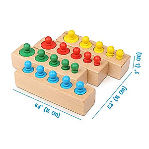 Boxiki kids Montessori Toys. Stacking Rainbow Wooden Puzzle. Innovative Puzzles to Boost Your Child's Brain Power and Creativity. Great Gift for Boys and Girls Aged 4+ Years Old.
