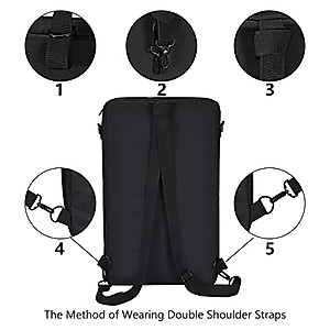 AZTOPA Travel Carrying Case Fits DDJ-FLX4 Controller, Protector Bag Backpack Compatible with Pioneer DDJ-SB3 DDJ-400 DDJ-FLX5 DJ Controller - Padded Shock-absorbing Material, Enhanced Protection