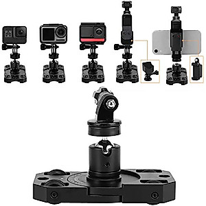 Jeanoko Action Camera Stabilizer, Photography Trolley Silent Lightweight Smooth Photographic Trolley for Sports Cameras