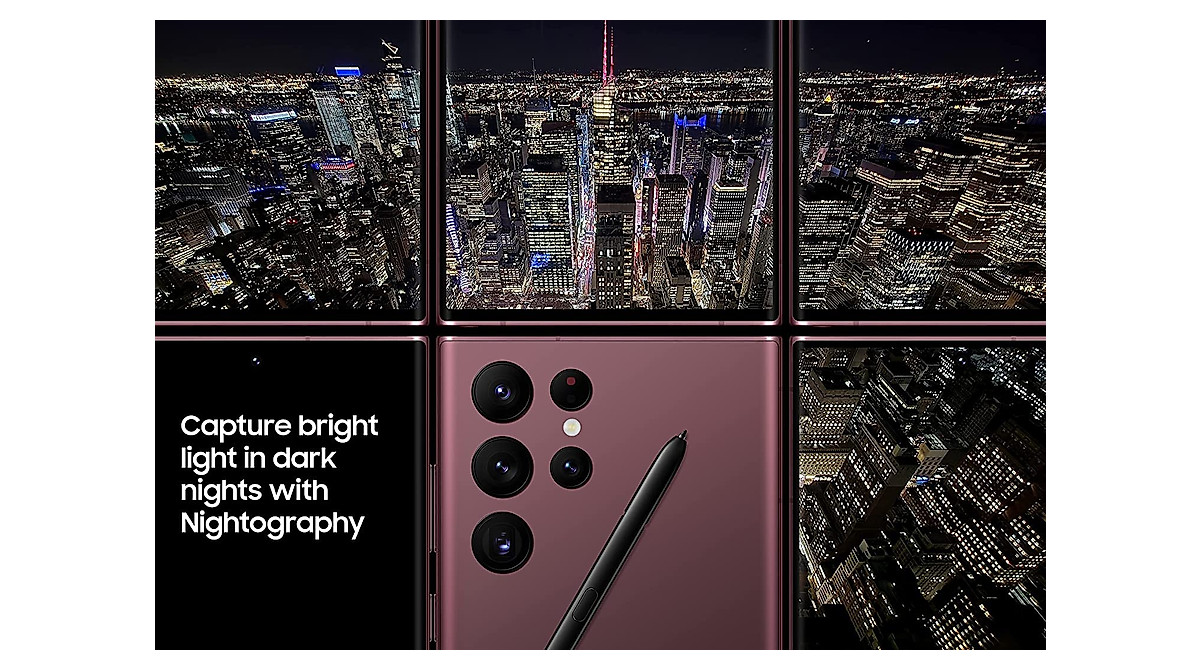 Galaxy S22 Ultra Smartphone, Factory Unlocked SIM Free, 256GB, 8K ...