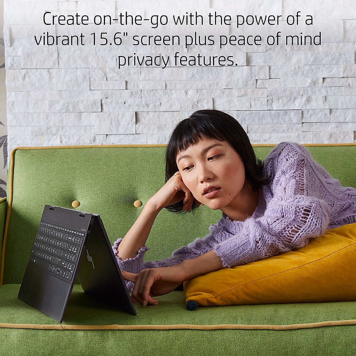 HP Envy x360 2-in-1 Convertible Business Laptop, 15.6” FHD Touchscreen, AMD Ryzen 7 5700U, Windows 10 Pro, 1TB SSD, 32GB RAM, Fingerprint Reader, Backlit Keyboard, Wi-Fi 6, 32GB Durlyfish USB Card