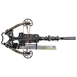BearX Intense Ready to Shoot Crossbow Package with Scope, Quiver, Bolts, Cocking Rope, and Wax, Strata Finish, One Size (AC03A2AA185)