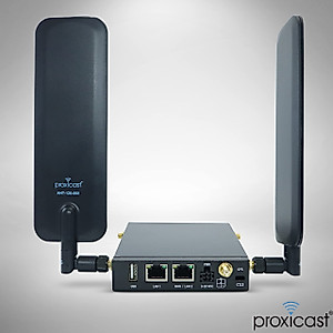 Proxicast 4G/5G/CBRS Universal Wide-Band 6 dBi Omni-Directional Swivel Terminal Antenna (SMA Male) - Compatible with Cisco, Cradlepoint, Digi, MoFi, Pepwave, Sierra and Others (ANT-120-008-2PK)