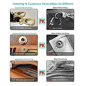 nuoku Women Small Crossbody Bag Cellphone Purse Wallet with RFID Card Slots 2 Straps Wristlet, Grey Bag