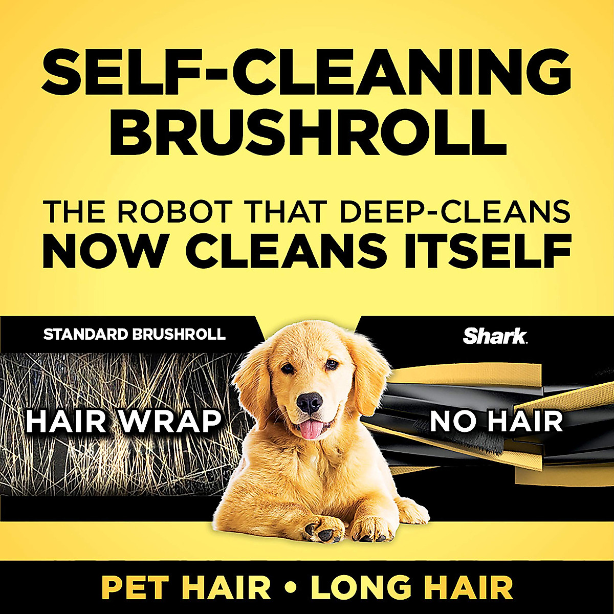 Shark IQ Robot Vacuum AV970 Self Cleaning Brushroll, Advanced Navigation, Perfect for Pet Hair, Works with Alexa, Wi Fi, xl dust bin, A black finish