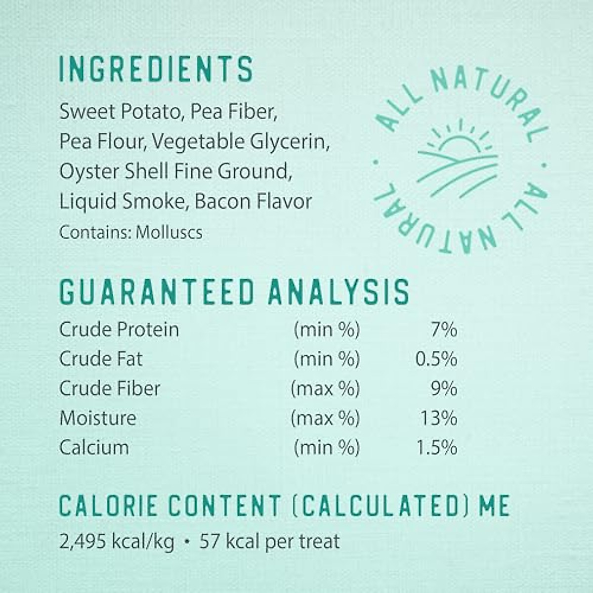 Caledon Farms Plaque Busters with Bacon Dog Treats: Grain Free, Gluten Free, No Additives, Colors or Preservatives, Brown 8 Count (Pack of 1)